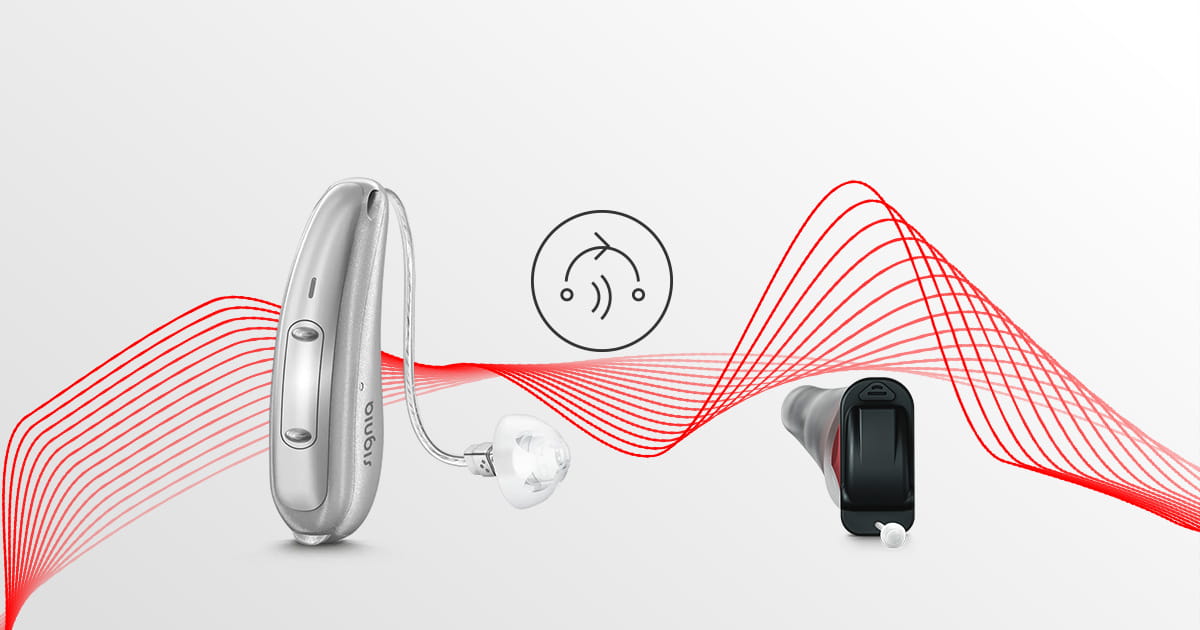 Signia CROS X Hearing Aids for single-sided hearing loss
